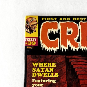 Creepy Magazine Issue No. 39 May 1971 Warren Horror Publication - Etsy