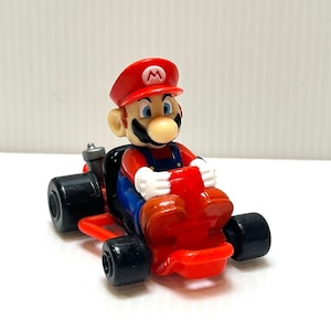 Mario Red Pull Back Racer Car 2002 Super Mario Kart - Mario Bros. - Etsy