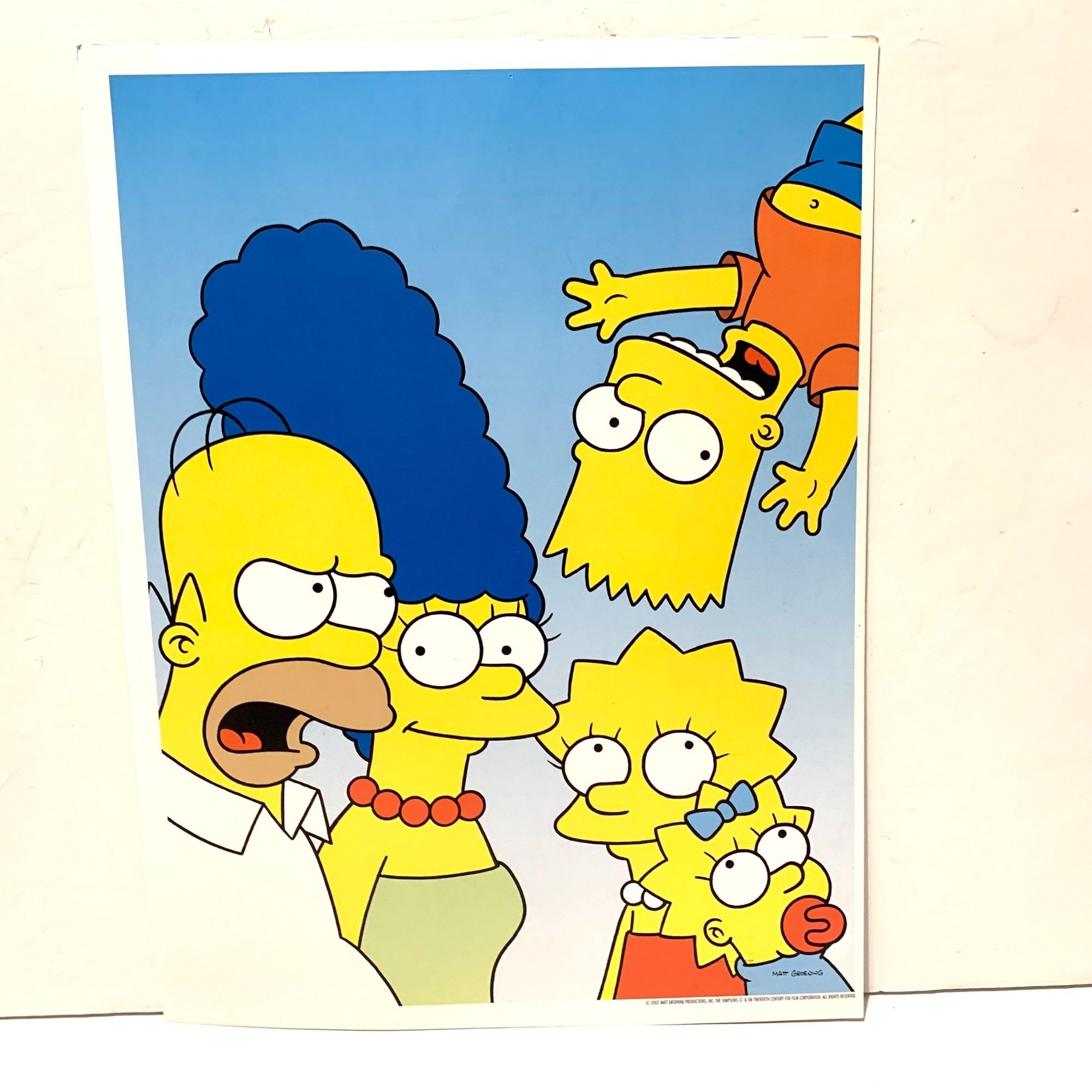 Maggie Simpson Cartoon Portrait Kids Room Decor The Simpson Wall Decor ...