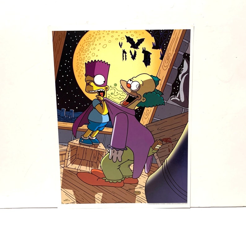 Krusty the Clown Bartman the Simpsons Poster 10.5 X 14 Matt | Etsy