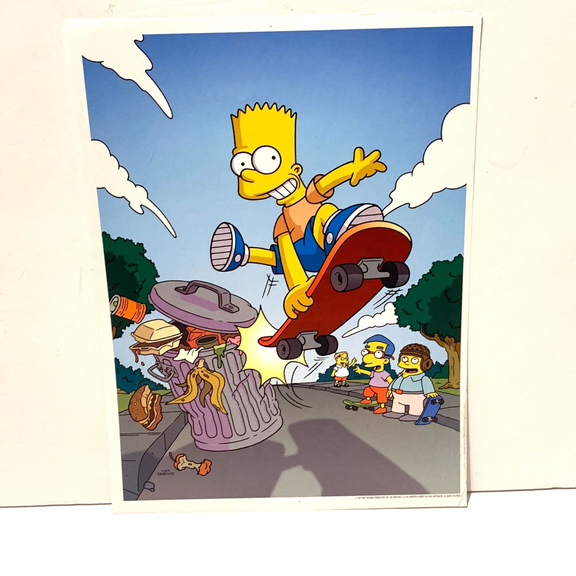 Bart Simpson Chalkboard Poster