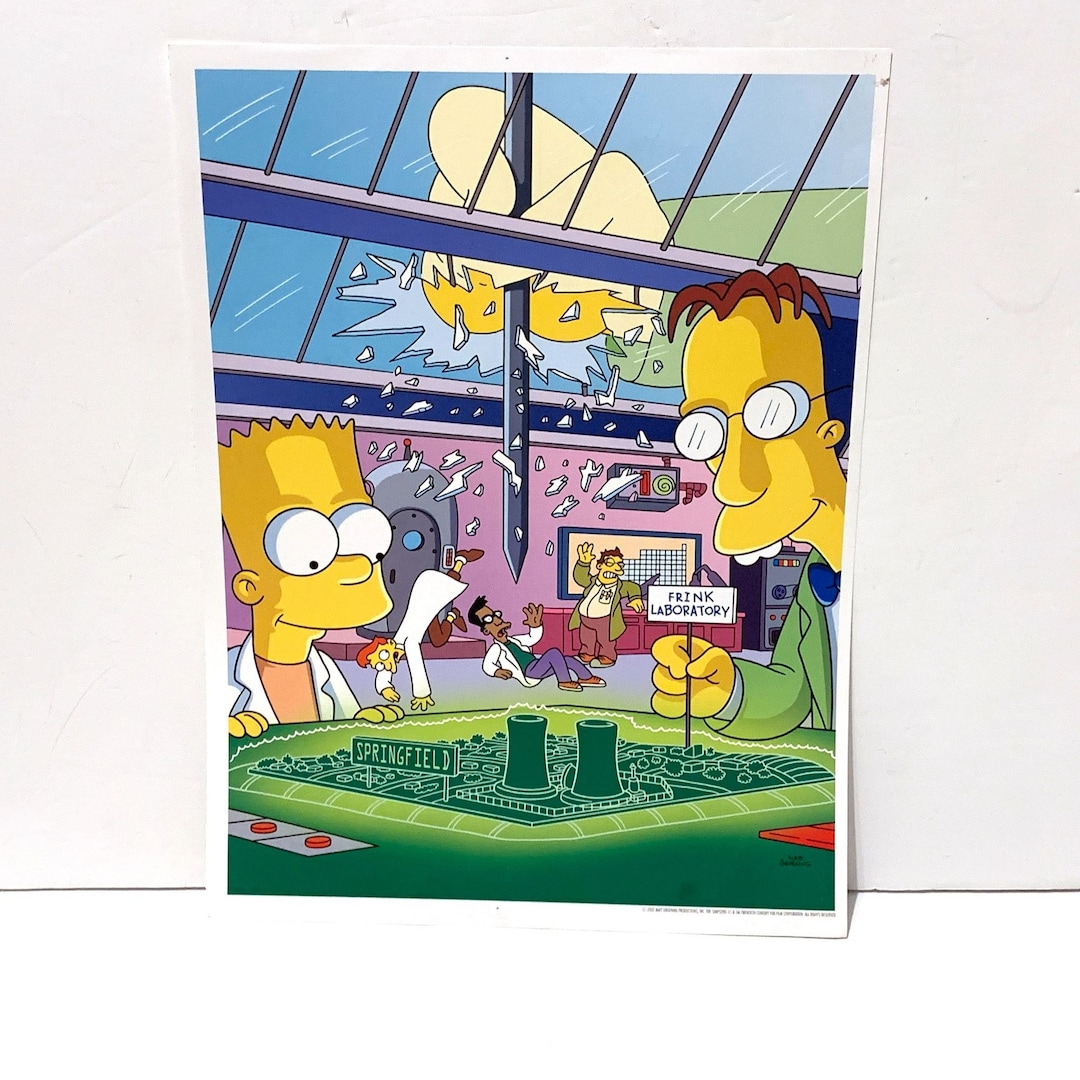 Nerdelbaum Frink Laboratory the Simpsons Poster 10.5 X 14 Matt Groening ...