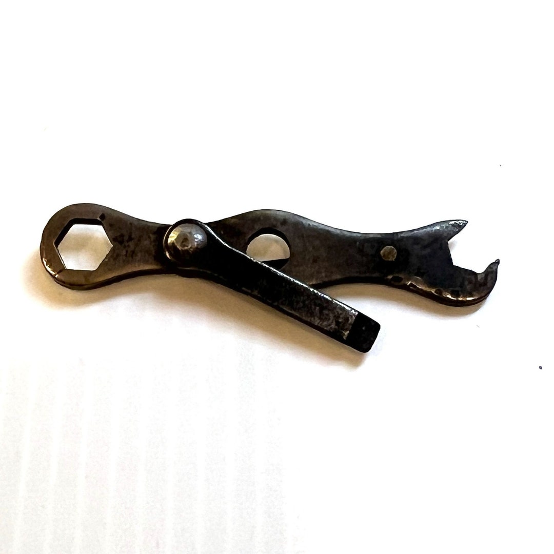 Tiny Military Wrench Combo Multi Tool W Reamer Vintage Small Wrench ...