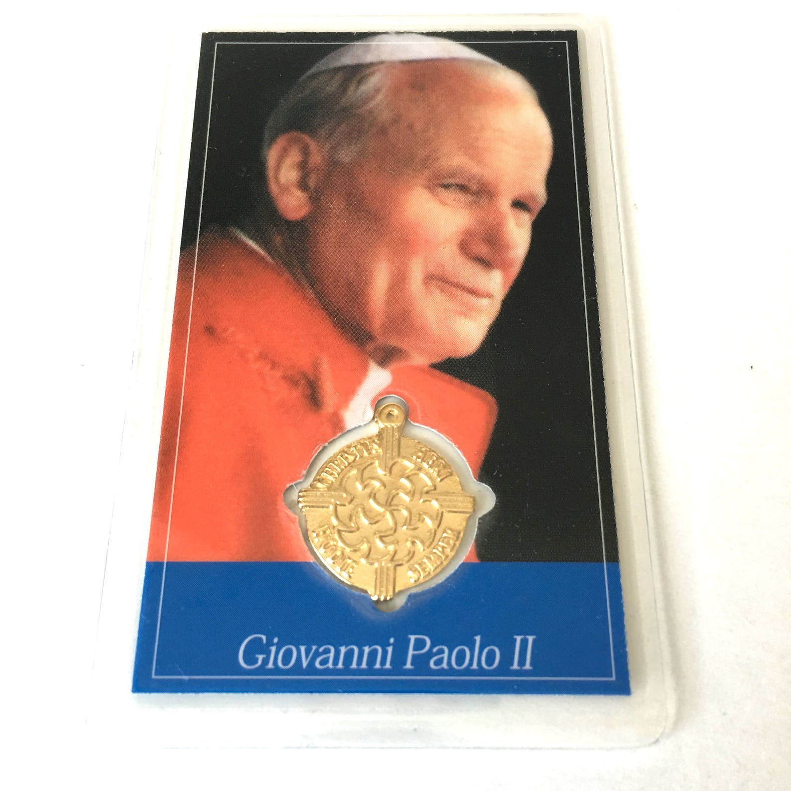 Pope John Paul Giovanni Paolo II Iubilaeum Art Metal Christus Heri ...