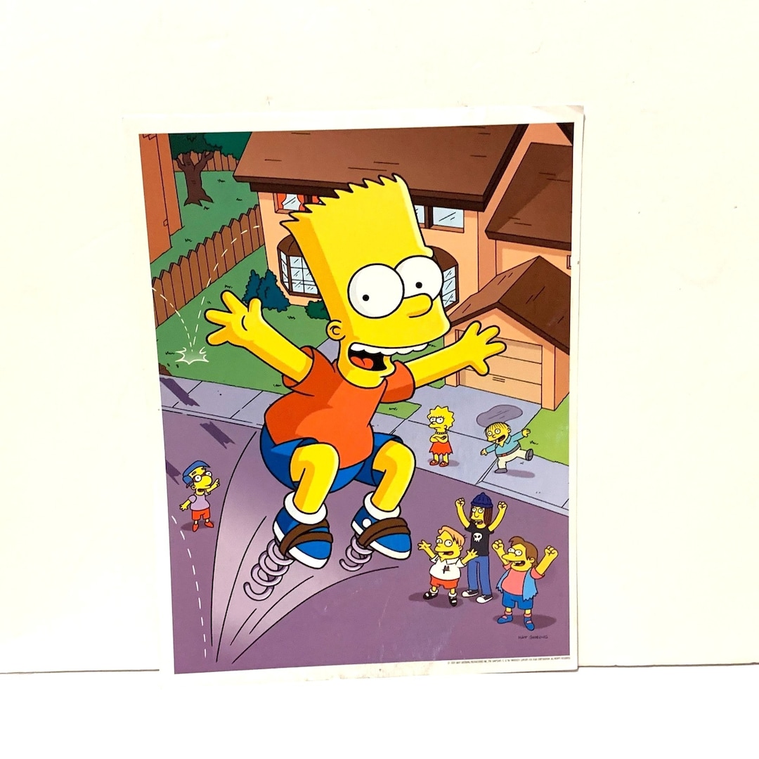 Bart Simpsons Shoe Springs the Simpsons Poster 10.5 X 14 Matt Groening ...