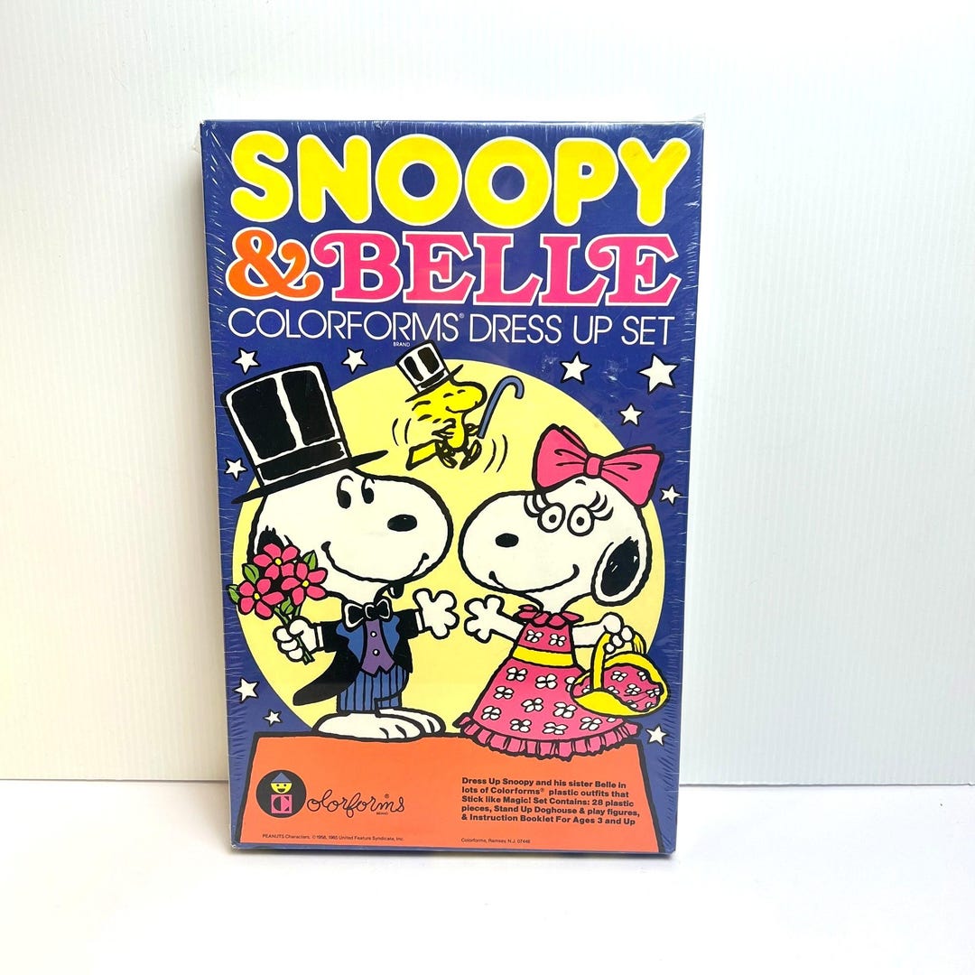 New in Box Snoopy & Belle Colorforms Dress-up Set Peanuts Playset - Etsy