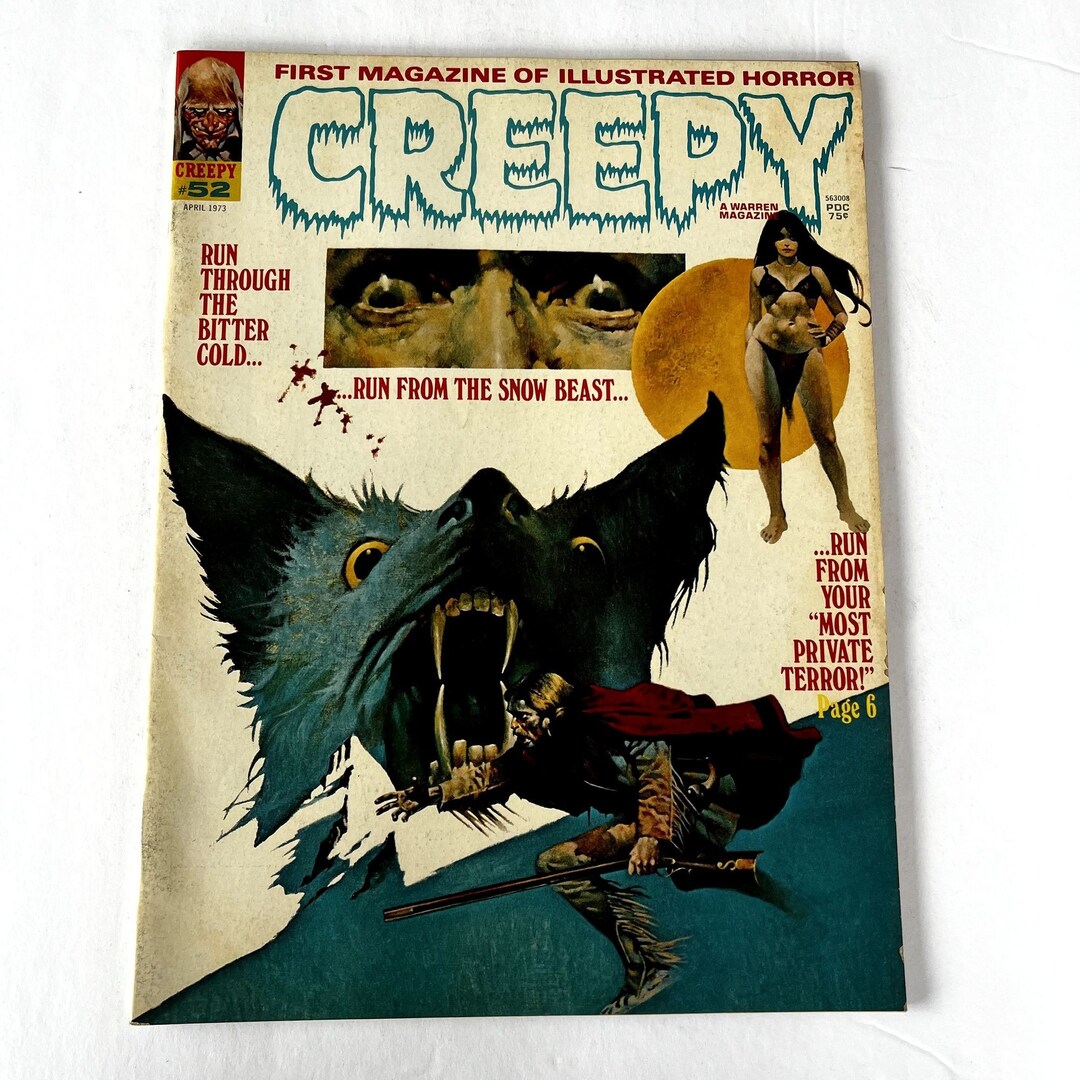 Creepy Magazine Issue No. 52 April 1973 Warren Horror Publication - Etsy