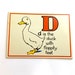 Letter D Duck Framable Nursery Art | Cavallini ABC Alphabet Flashcard ...