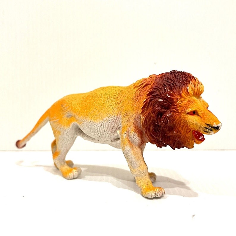 Vintage Plastic Lion Toy.figure African Male Lion King of the Jungle - Etsy