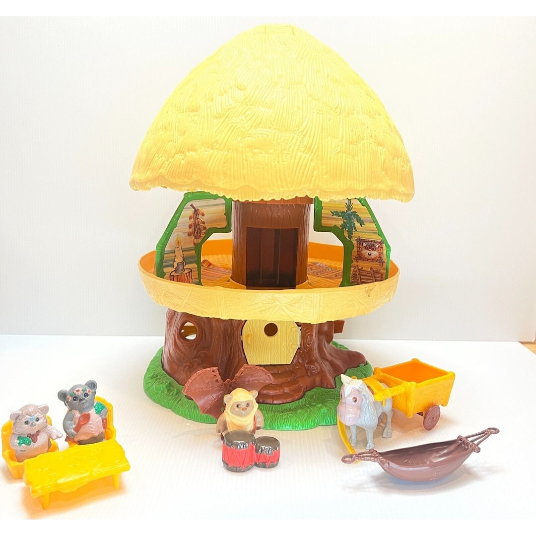 Star Wars 1984 Ewok Family Hut Tree House Kenner Return of the Jedi ...
