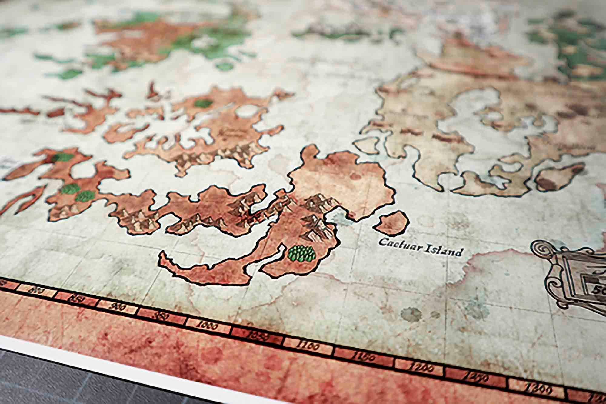 Map of the World From Final Fantasy VIII World Map Final | Etsy