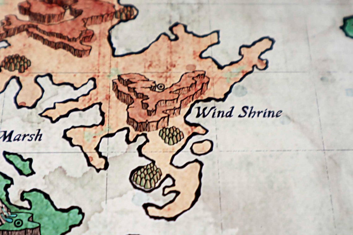 Map of Gaia From Final Fantasy IX World Map Final Fantasy | Etsy UK