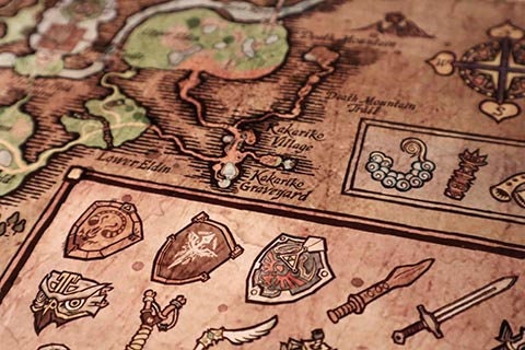 Map of Hyrule From Legend of Zelda Twilight Princess - Etsy
