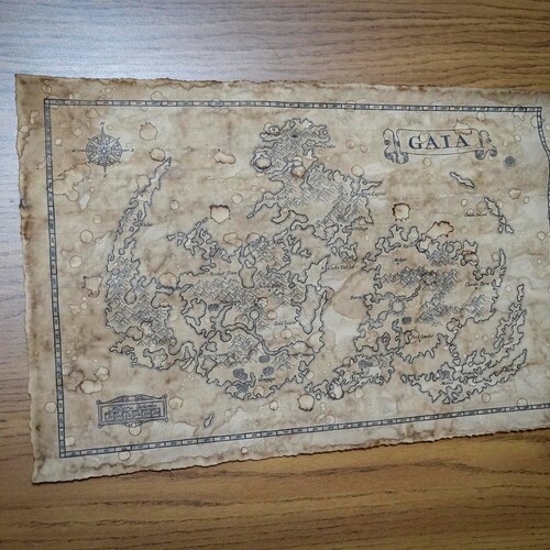 Map of the World From Final Fantasy VIII World Map Final - Etsy