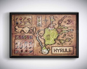 The Legend of Zelda: the Wind Waker World Map Poster - Etsy