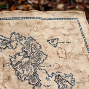 Map of the World of Balance From Final Fantasy 6, FF6, FFVI - Large and ...