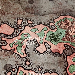 World of Ruin Map From Final Fantasy VI - World Map - Final Fantasy 6 ...