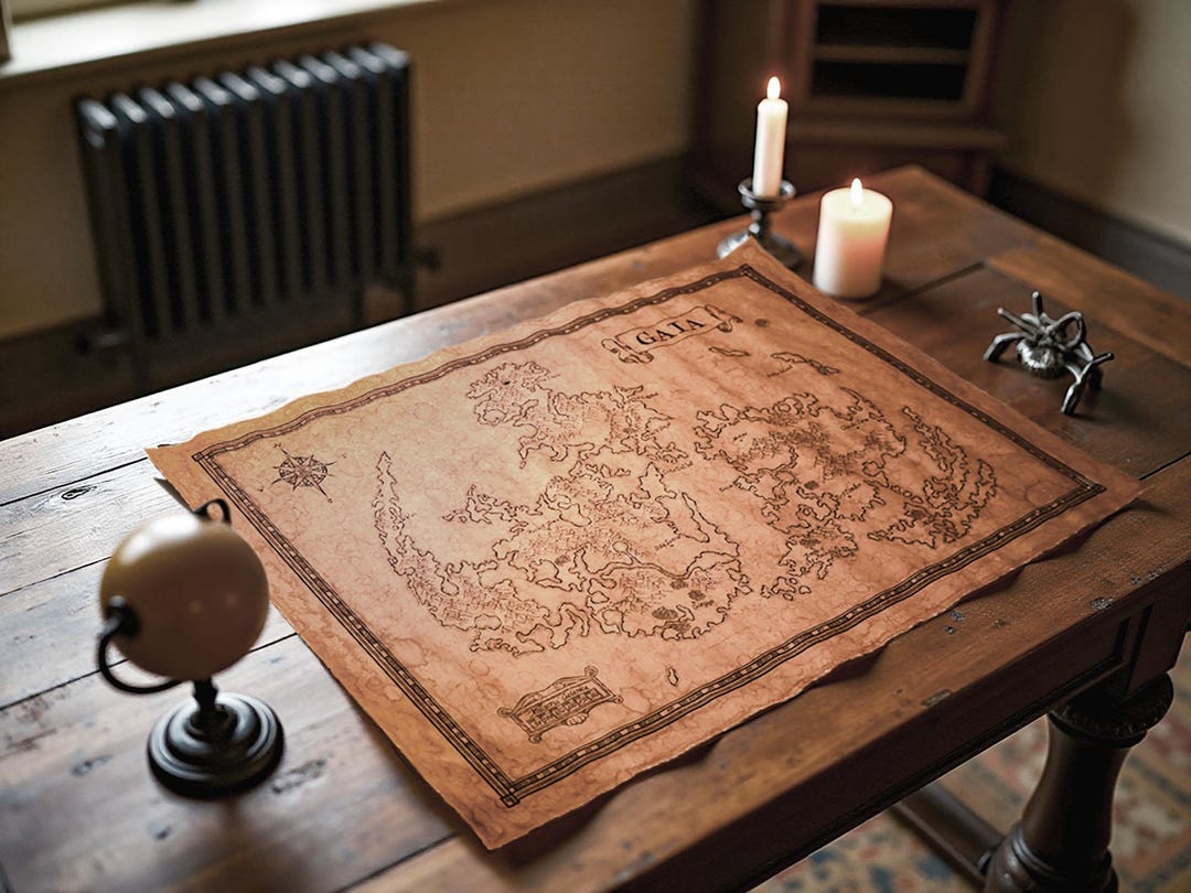 Gaia From Final Fantasy 7 - Larger Sizes - 16x24, 20x30 and 24x36, Aged ...