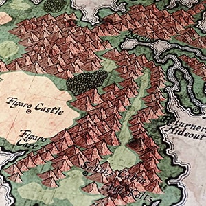 World of Balance Map From Final Fantasy VI - World Map - Final Fantasy ...