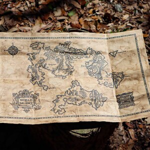 Map of the World of Balance From Final Fantasy 6, FF6, FFVI - Large and ...