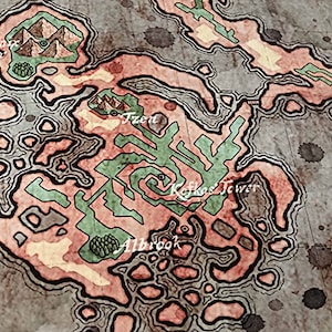 World of Balance / World of Ruin Map From Final Fantasy VI - World Map ...