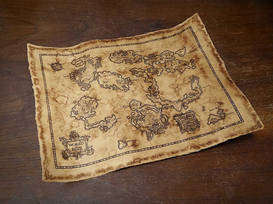 World of Ruin Map From Final Fantasy 6 FFVI - Etsy