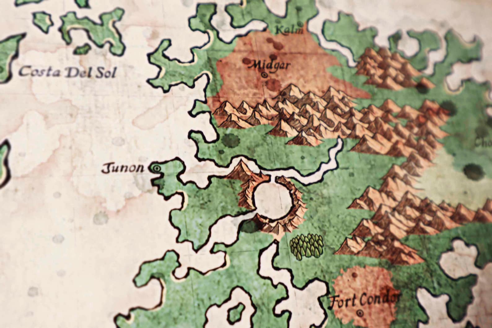 Map of Gaia From Final Fantasy VII World Map Final Fantasy - Etsy UK