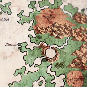 Map of Gaia From Final Fantasy VII World Map Final Fantasy - Etsy