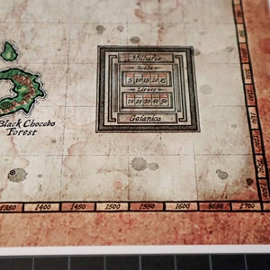Map From Final Fantasy V - World 1 Map - Final Fantasy 5 - 11x17 or ...