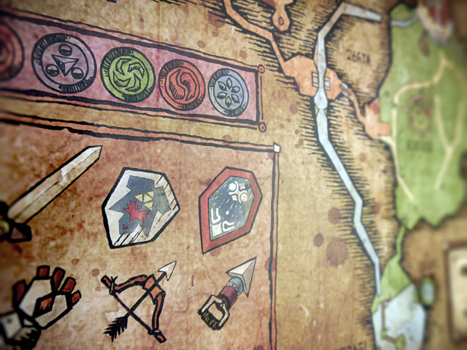 Map of Hyrule from Legend of Zelda, Ocarina of Time - English or Hylian ...