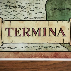Map of Termina From Legend of Zelda, Majoras Mask - English or Hylian ...