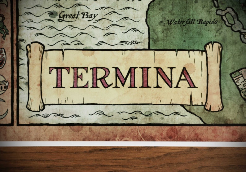 Map of Termina From Legend of Zelda Majoras Mask English or | Etsy Canada