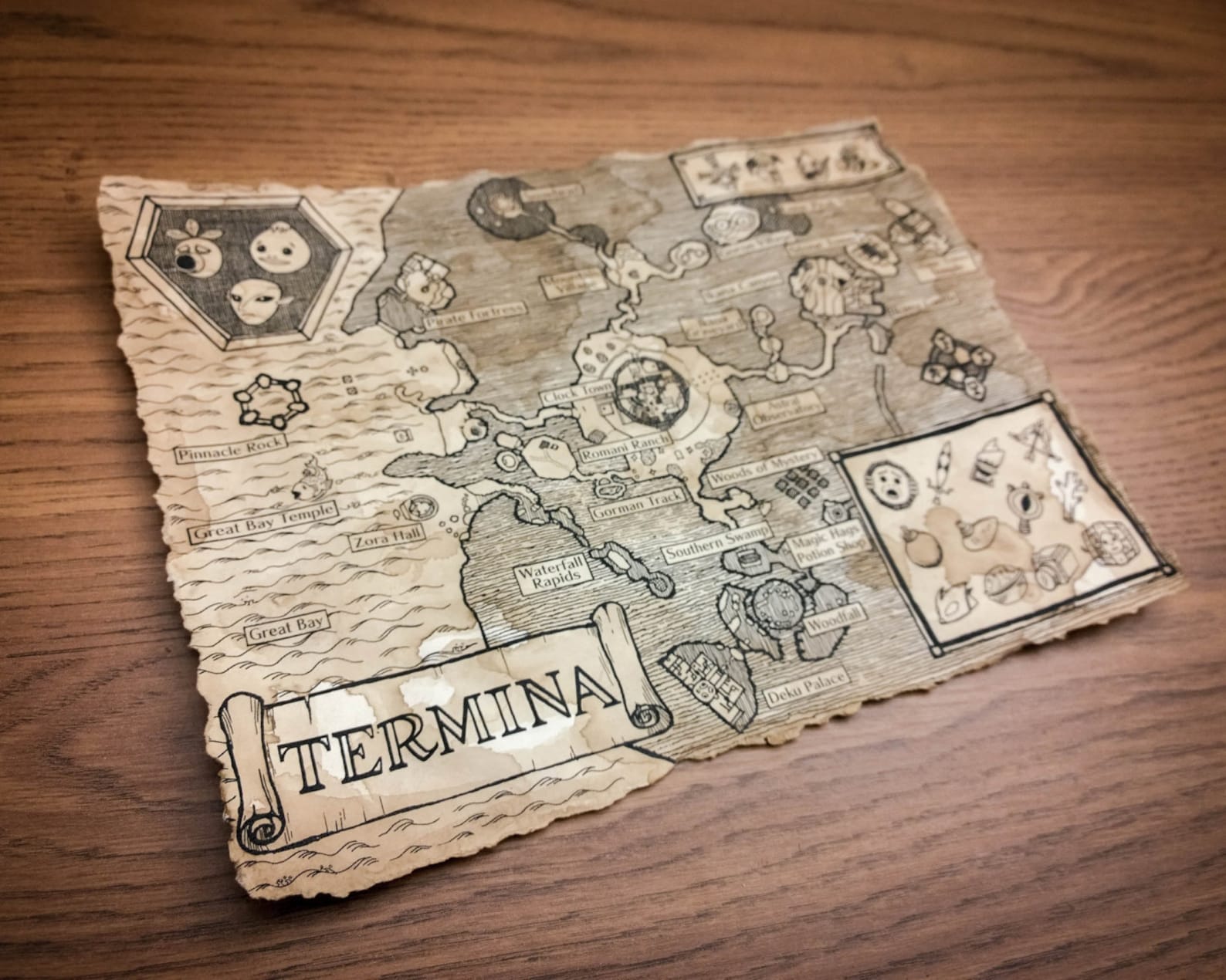 Zelda Map, Termina Map, Hyrule Map, Legend of Zelda, Majoras Mask ...