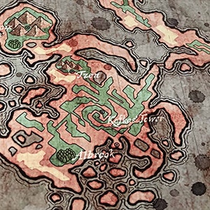 World of Ruin Map From Final Fantasy VI - World Map - Final Fantasy 6 ...