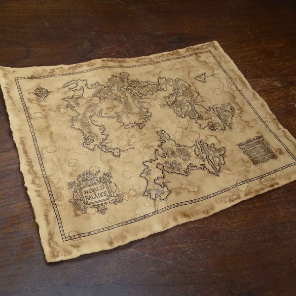 Final Fantasy World Map Poster - Etsy