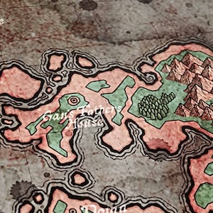 World of Balance / World of Ruin Map From Final Fantasy VI - World Map ...