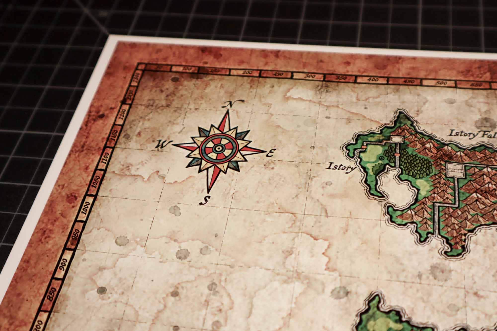 Map From Final Fantasy V - World 1 Map - Final Fantasy 5 - 11x17 or ...