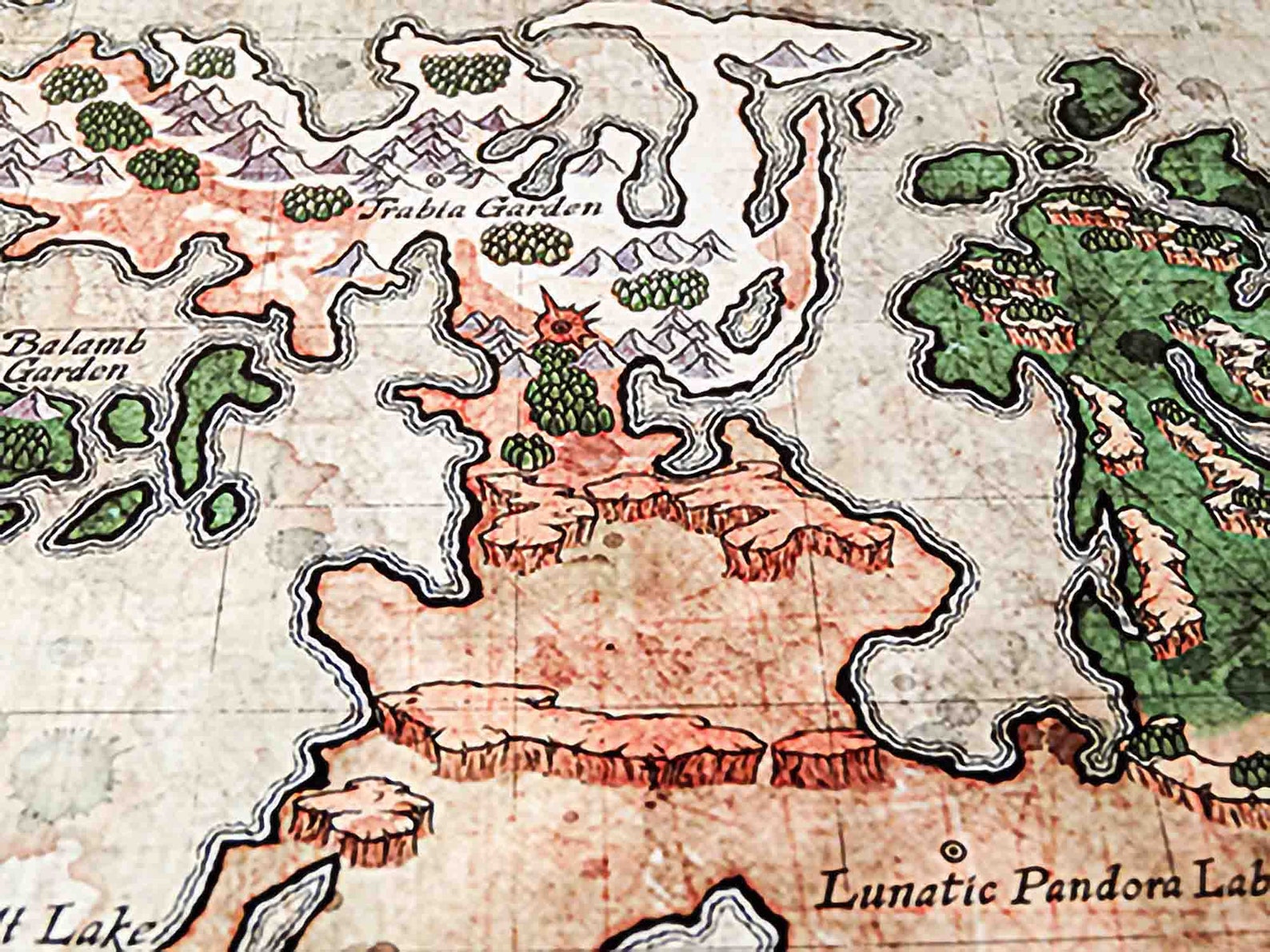 Map of the World From Final Fantasy VIII World Map Final Fantasy 8 ...