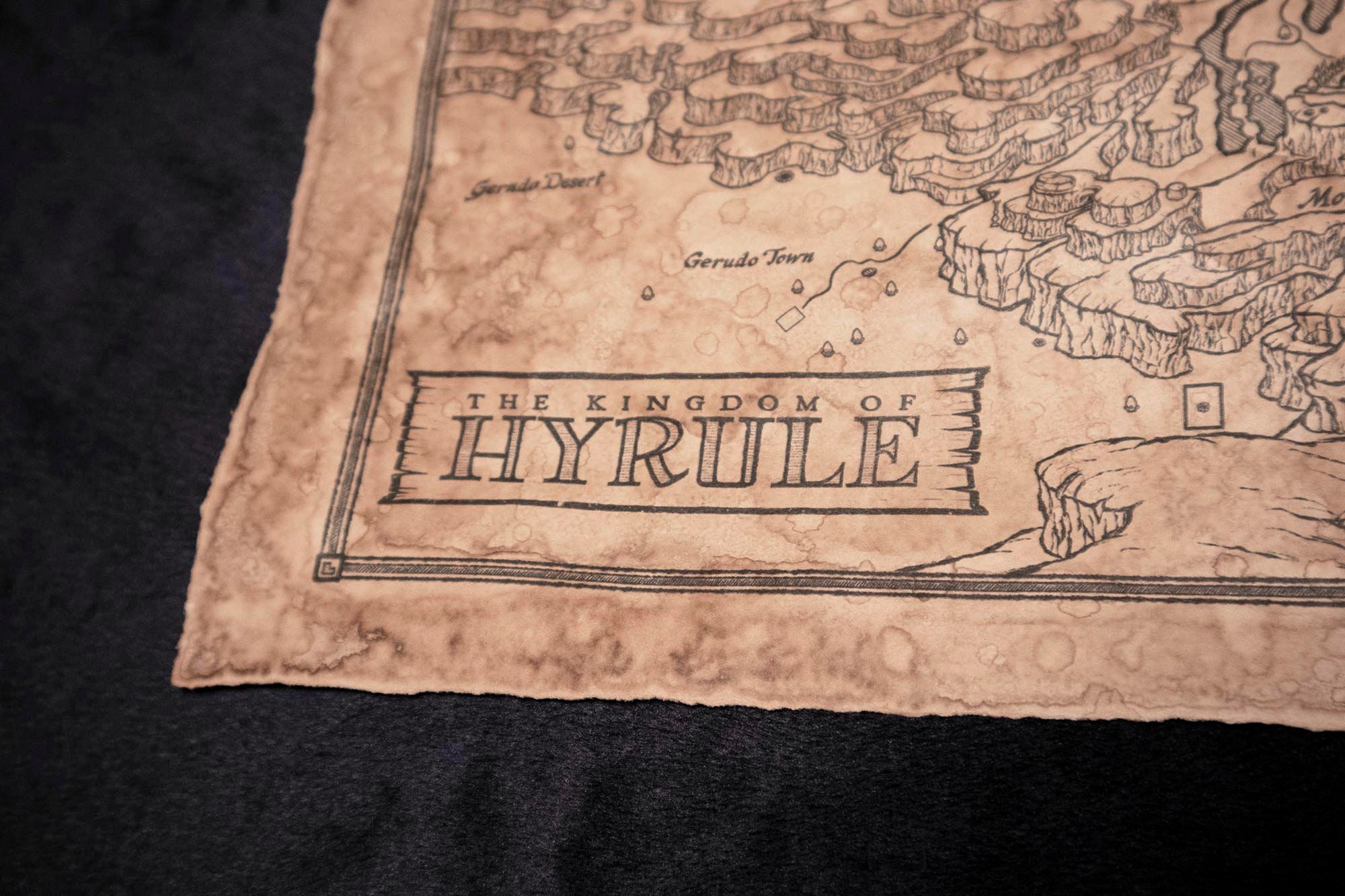 Tears of the Kingdom Map, Totk Aged Map, English or Hylian, 5 Sizes ...