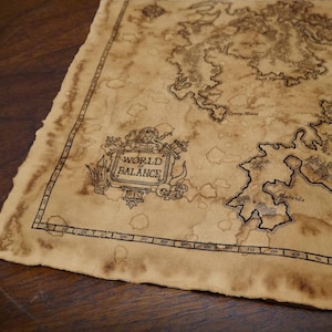 World of Balance Map From Final Fantasy 6 FFVI - Etsy