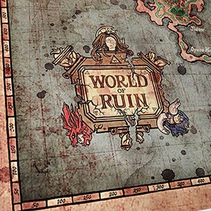 World of Balance / World of Ruin Map From Final Fantasy VI - World Map ...