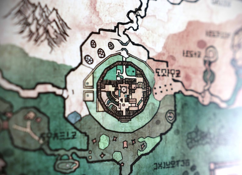 Map of Termina From Legend of Zelda Majoras Mask English or | Etsy Canada