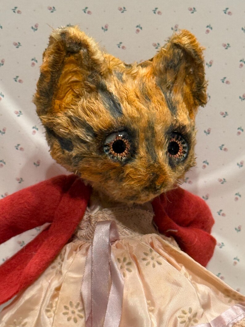 Tensil Tabby Cat Textile Art Doll - Etsy