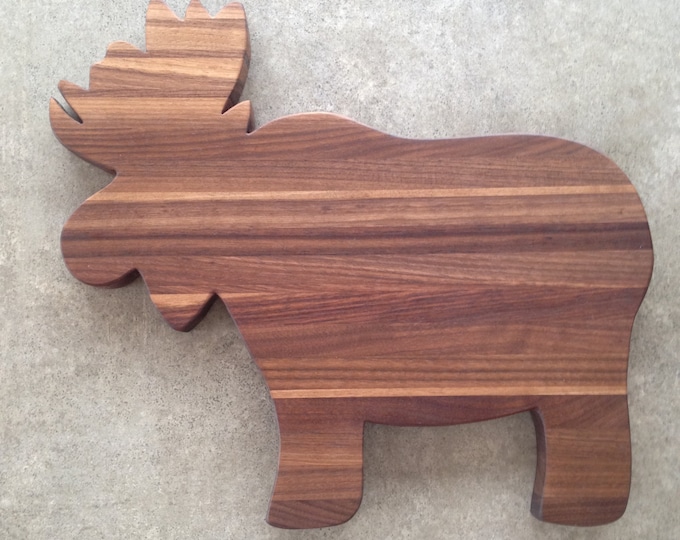 Moose Cutting Board Wooden Moose Serving Platter Wood Moose - Etsy