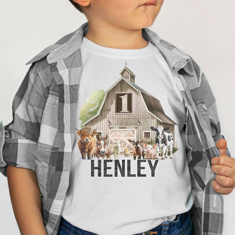 Boys Farm Shirt - Etsy