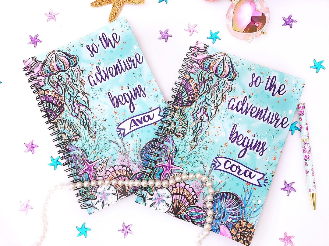 School Supplies Back to School Mermaid Notebook Girls Personalized ...