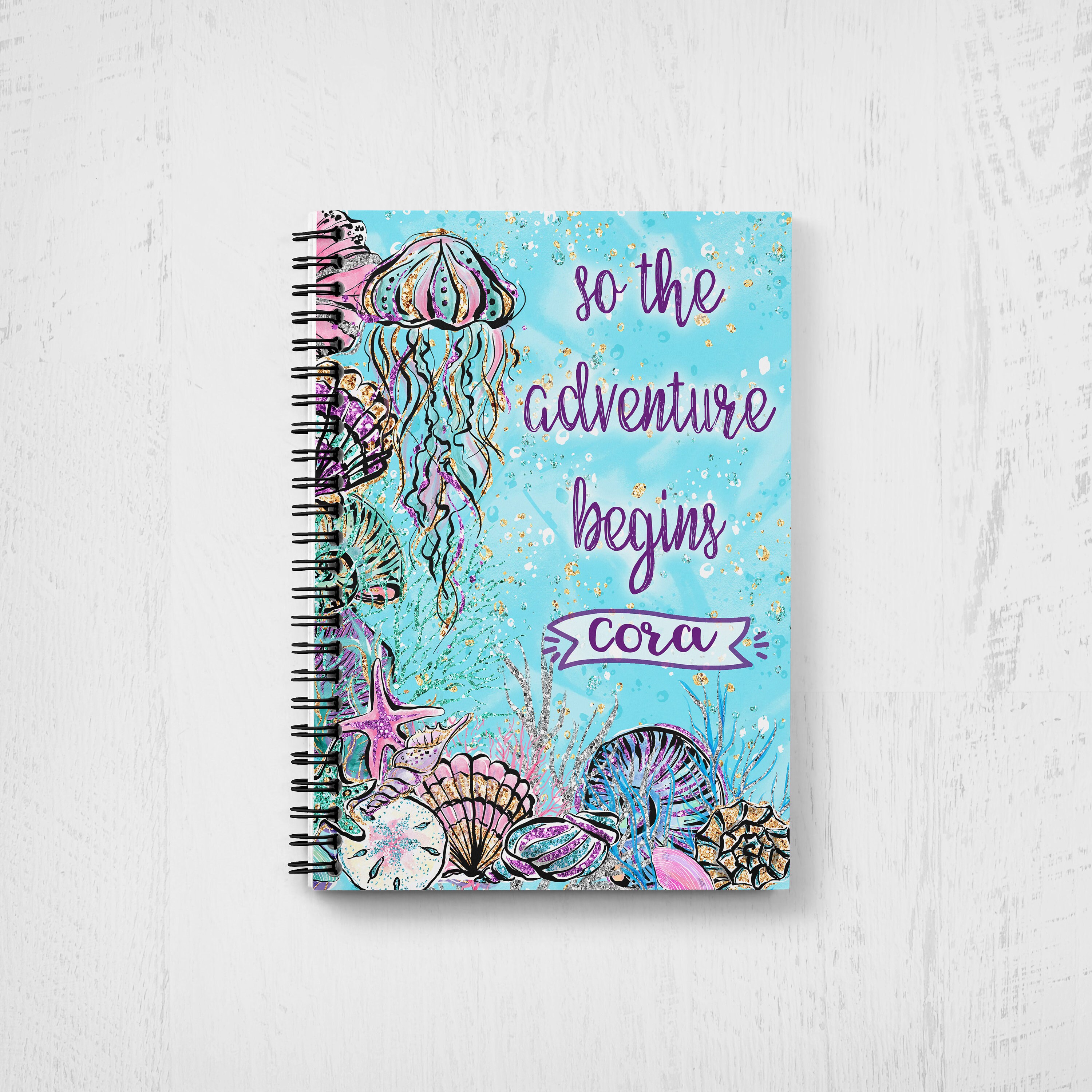 School Supplies Back to School Mermaid Notebook Girls Personalized ...