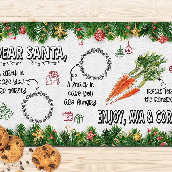 Santa Placemats - Etsy