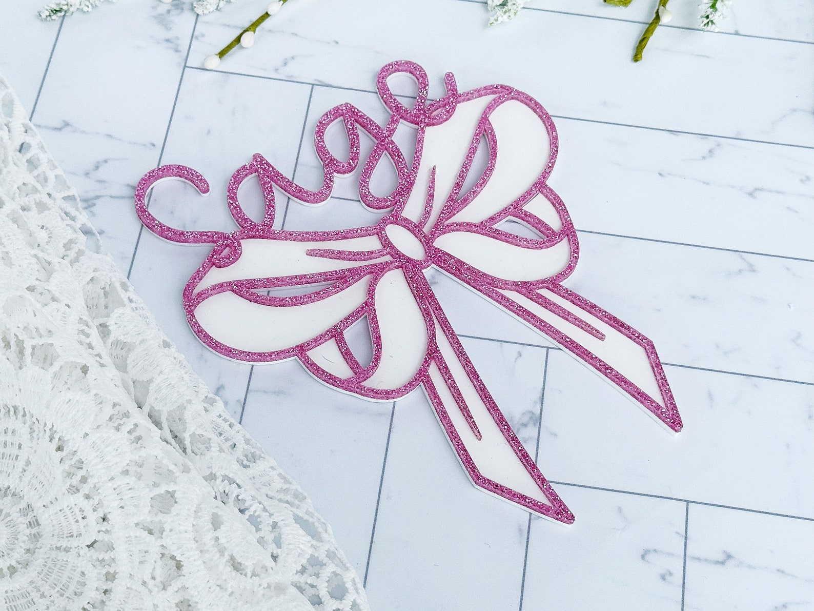 Baby Girl Bow Name Sign, Coquette Nursery Decor, Newborn Photo Prop ...