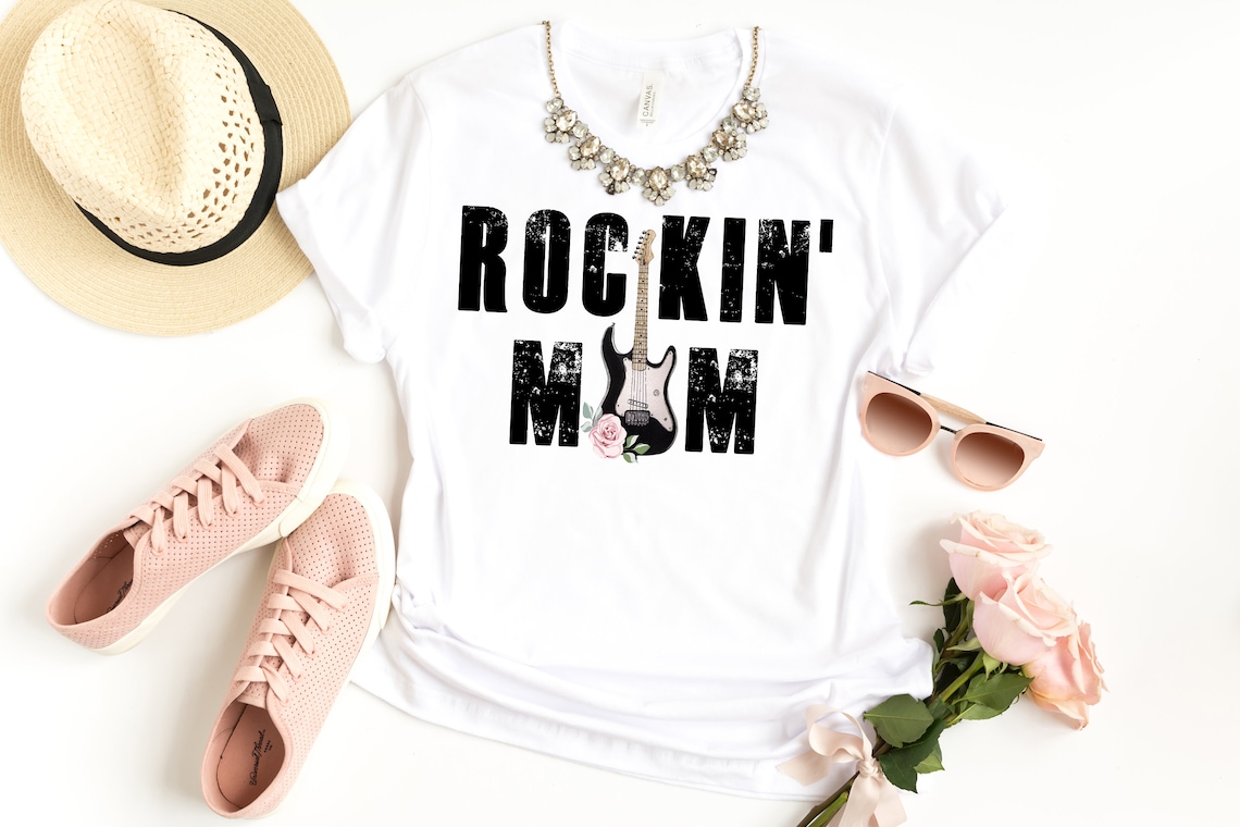 Rockin' Mom Shirt Rocking One Mom Matching Mommy And Me | Etsy